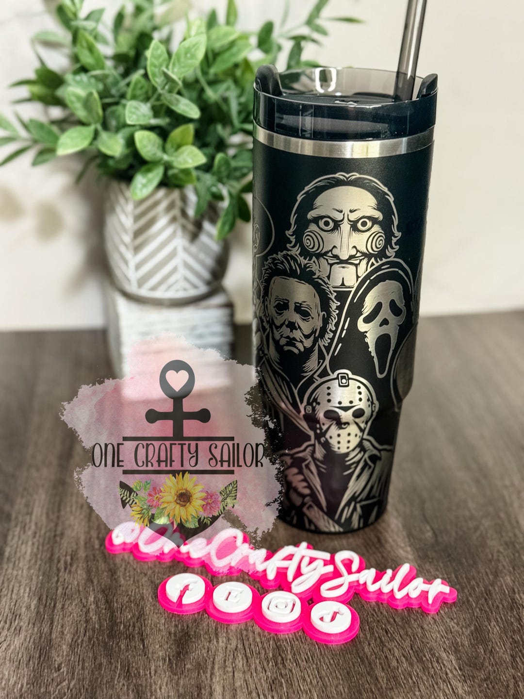 Laser Engraved Horror Movie Tumbler: Stanley 30oz Slasher Fan Cup - Etsy