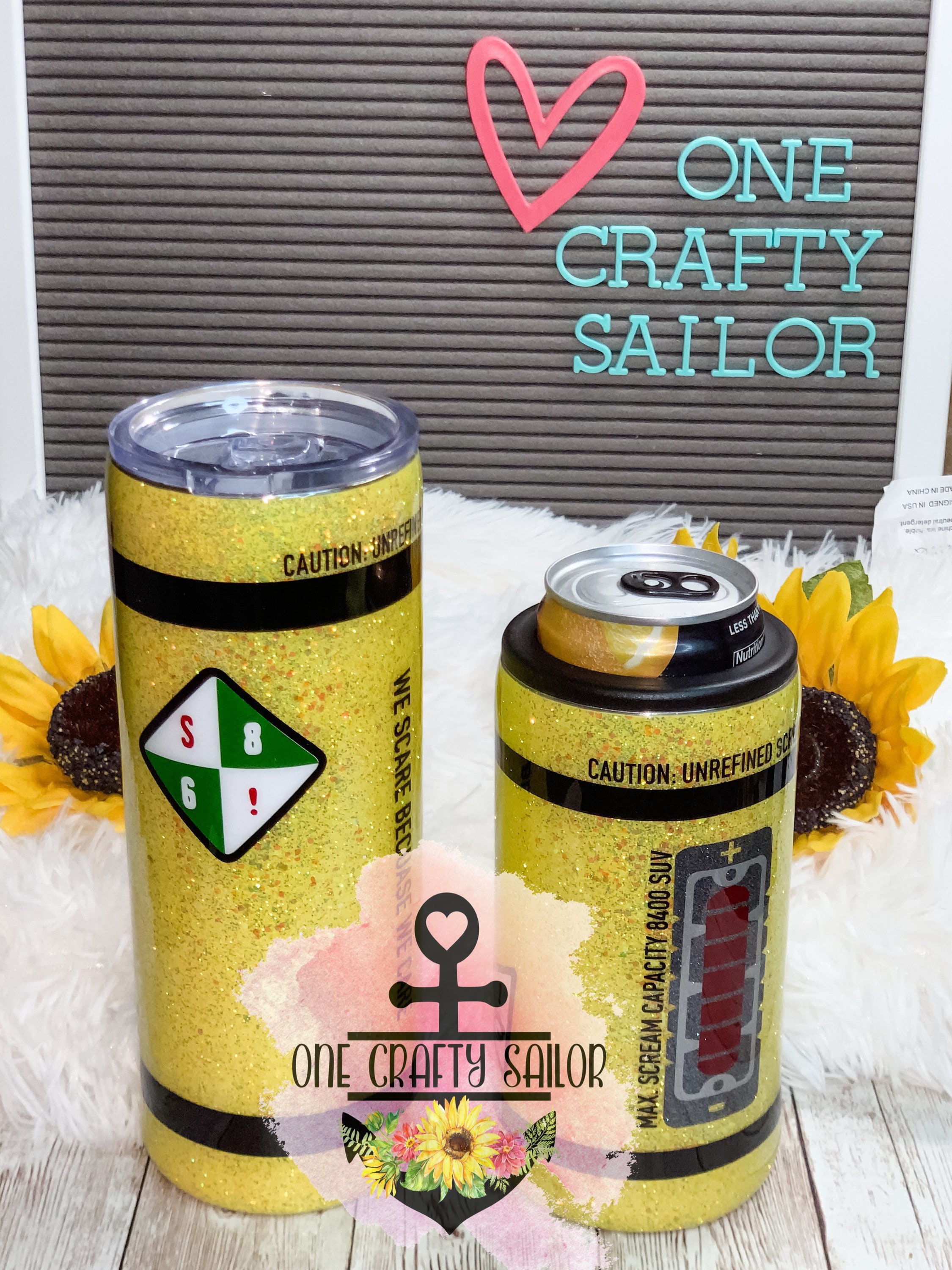 Personalized Can Holder Your Design Can Holder Glittered - Etsy