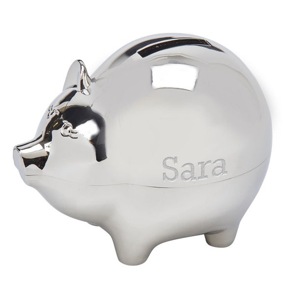 Silver Engravable Banks - Etsy