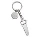 Personalized Silver Saw Key Chain With Engraved Tag Groomsmen Gift for ...