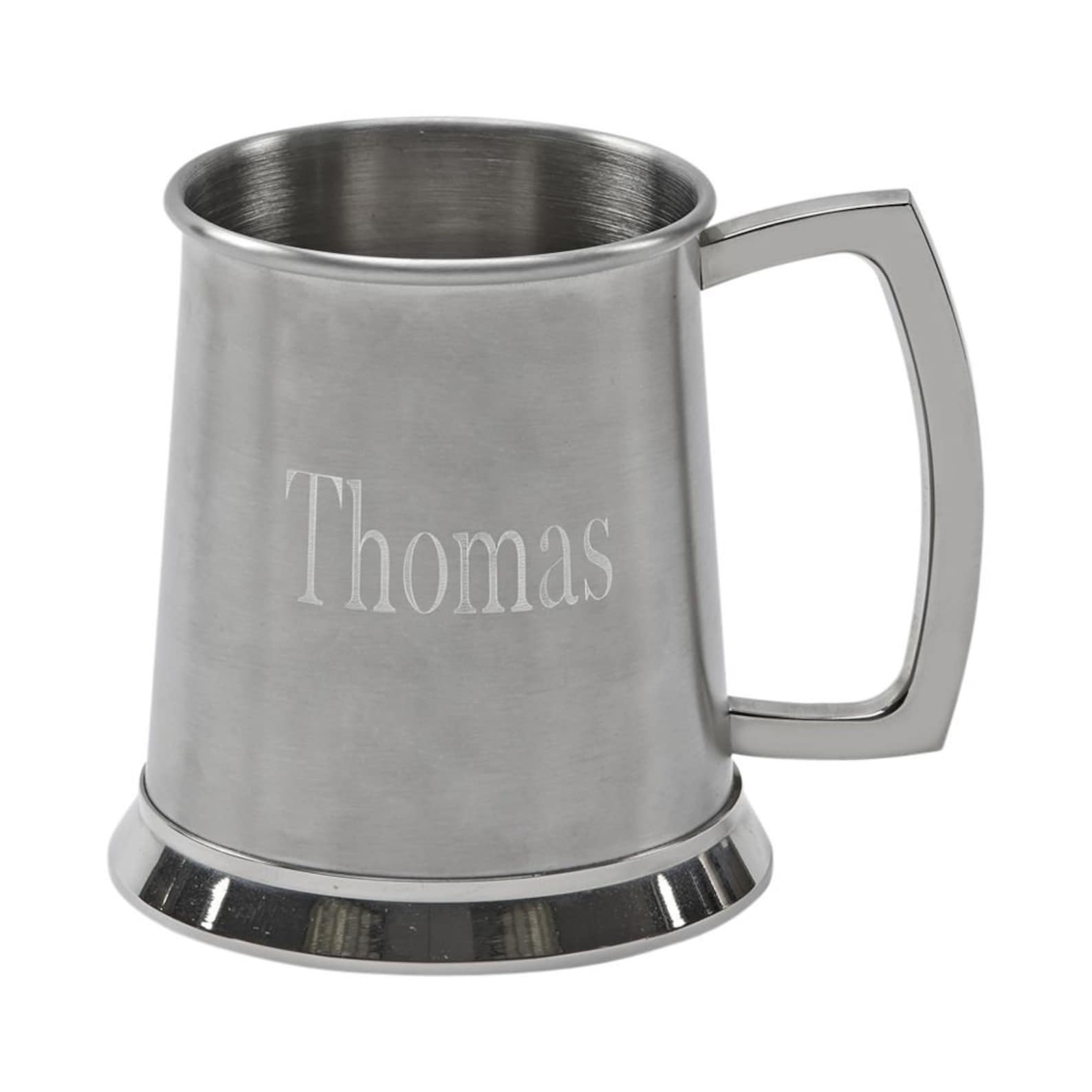 Personalized Stainless Steel Tankard Mug With Matte Finish 20 Ounces ...