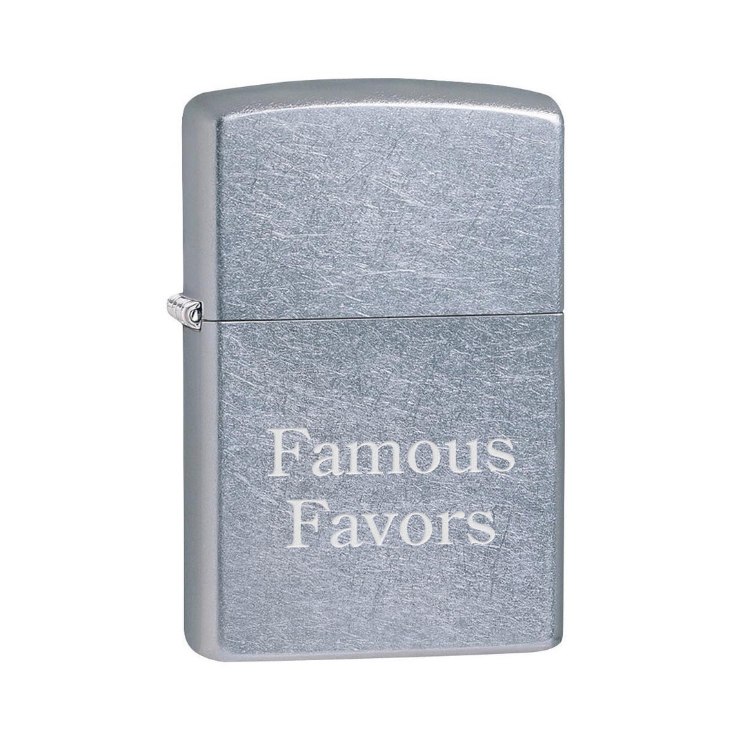 Personalized Zippo Lighter Classic Street Chrome Windproof Engraved ...
