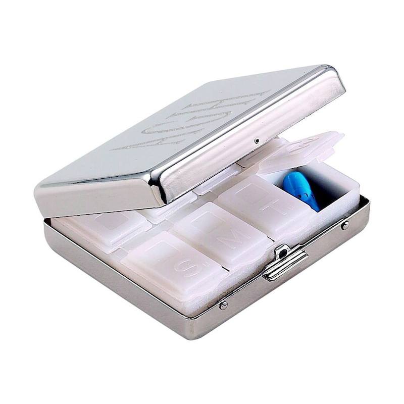 Rectangle Metal Pill Box - Etsy