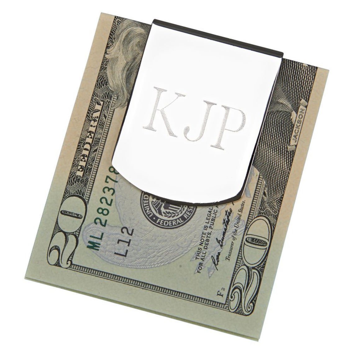 Personalized Wide Silver Money Clip Engraved Groomsmen Gift for Him Men ...