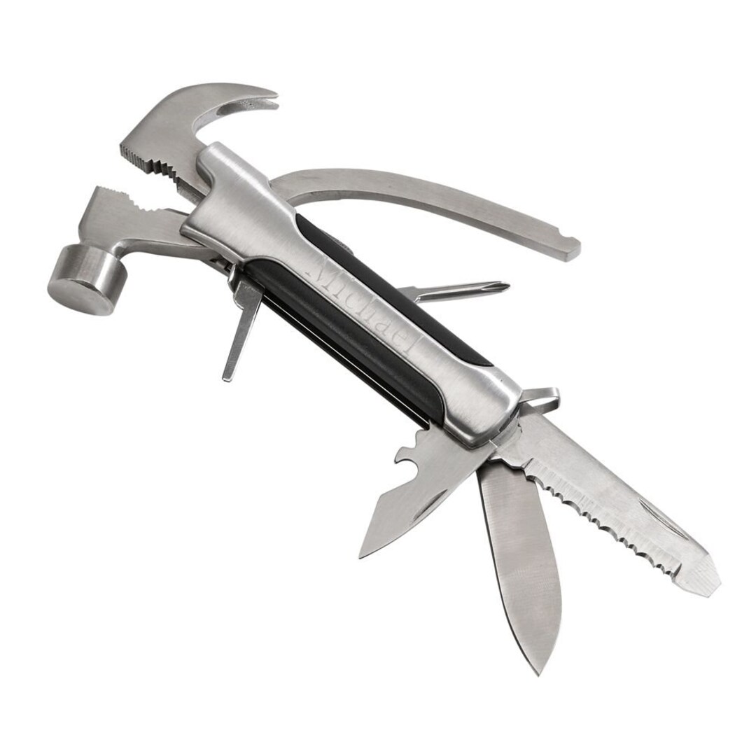 Personalized 10 Function Hammer Multi Tool Engraved Groomsmen Gift for ...