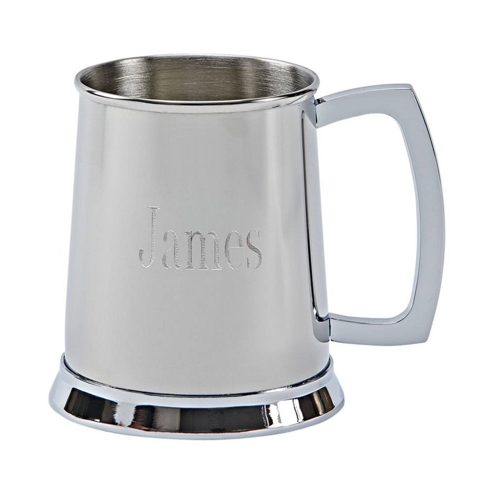 Personalized Stainless Steel Tankard Mug With Polished Finish - Etsy