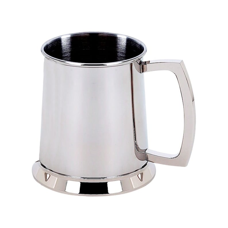 Personalized Stainless Steel Tankard Mug With Polished Finish - Etsy