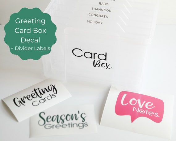 Greeting Card Box Labels | Etsy