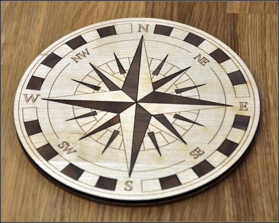 Compass Wall Art Beautiful Handmade Wall Ornament | Etsy