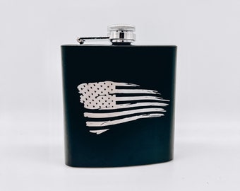 Patriotic Flask - Etsy