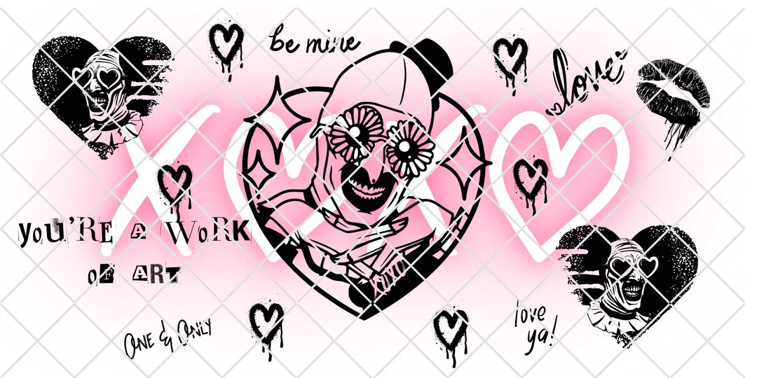Art the Clown, Valentine Horror PNG, Terrifier PNG, Valentine ...
