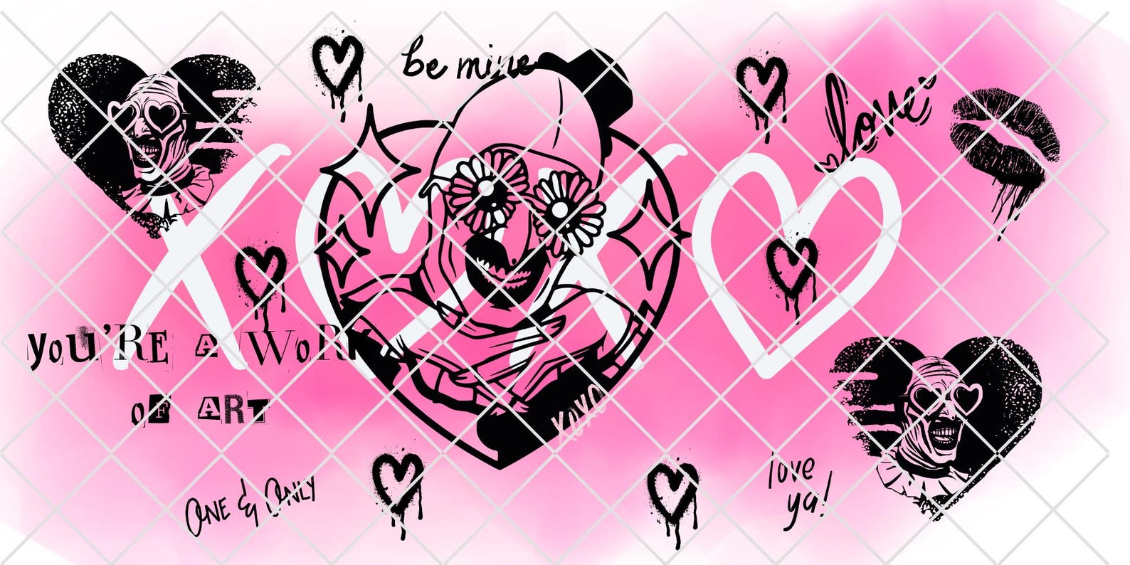 Art the Clown, Valentine Horror PNG, Terrifier PNG, Valentine ...