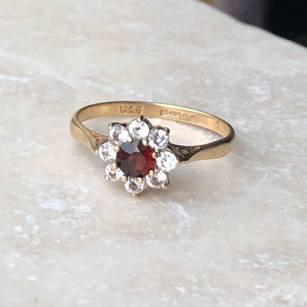 Red Stone Ring - Etsy