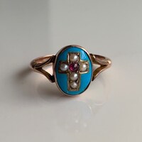 Enamel Rose - Etsy