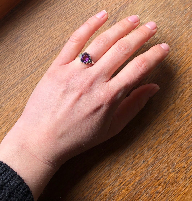 Antique Art Deco Paste Ring | Etsy