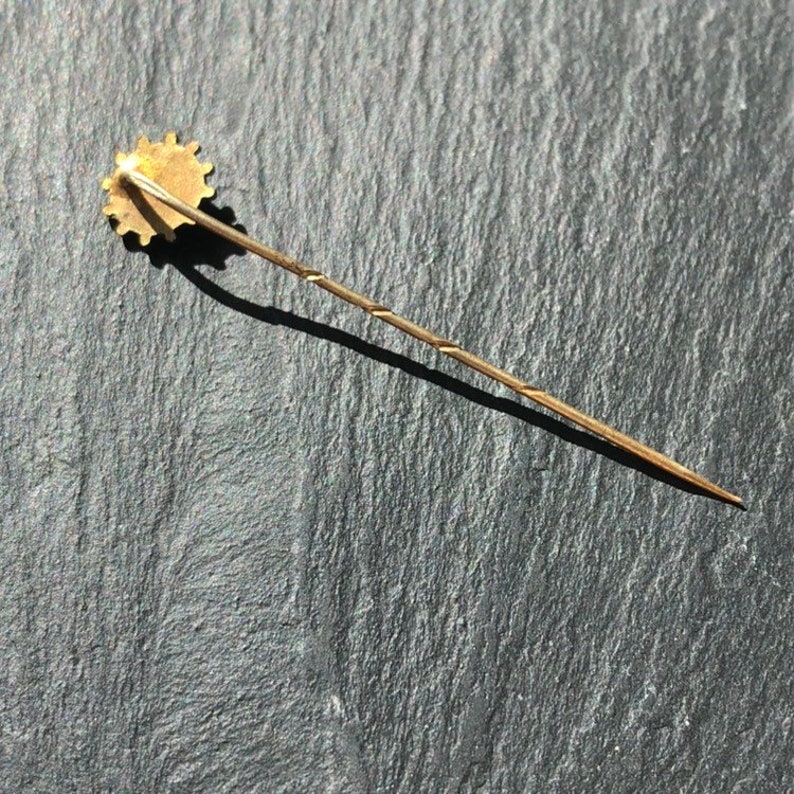 Vintage Gold and Pearl Stick Pin Brooch - Etsy