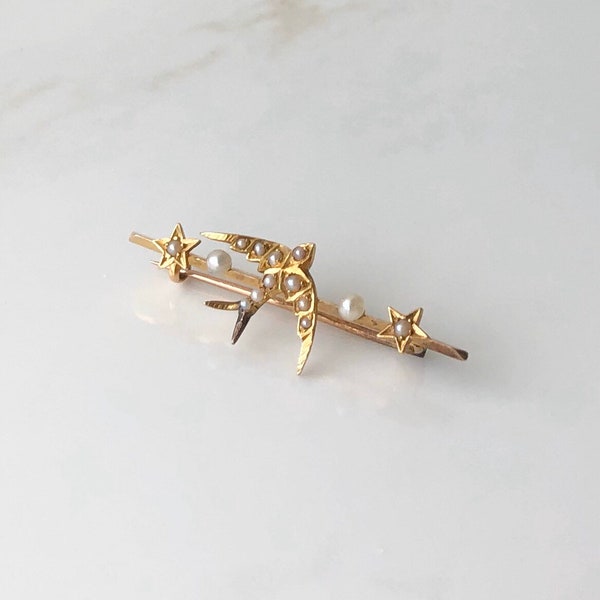 Swallow Brooch - Etsy