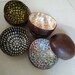 Blue Coconut Shell Bowl / Coconut Shell Bowl / Coconut Shell - Etsy