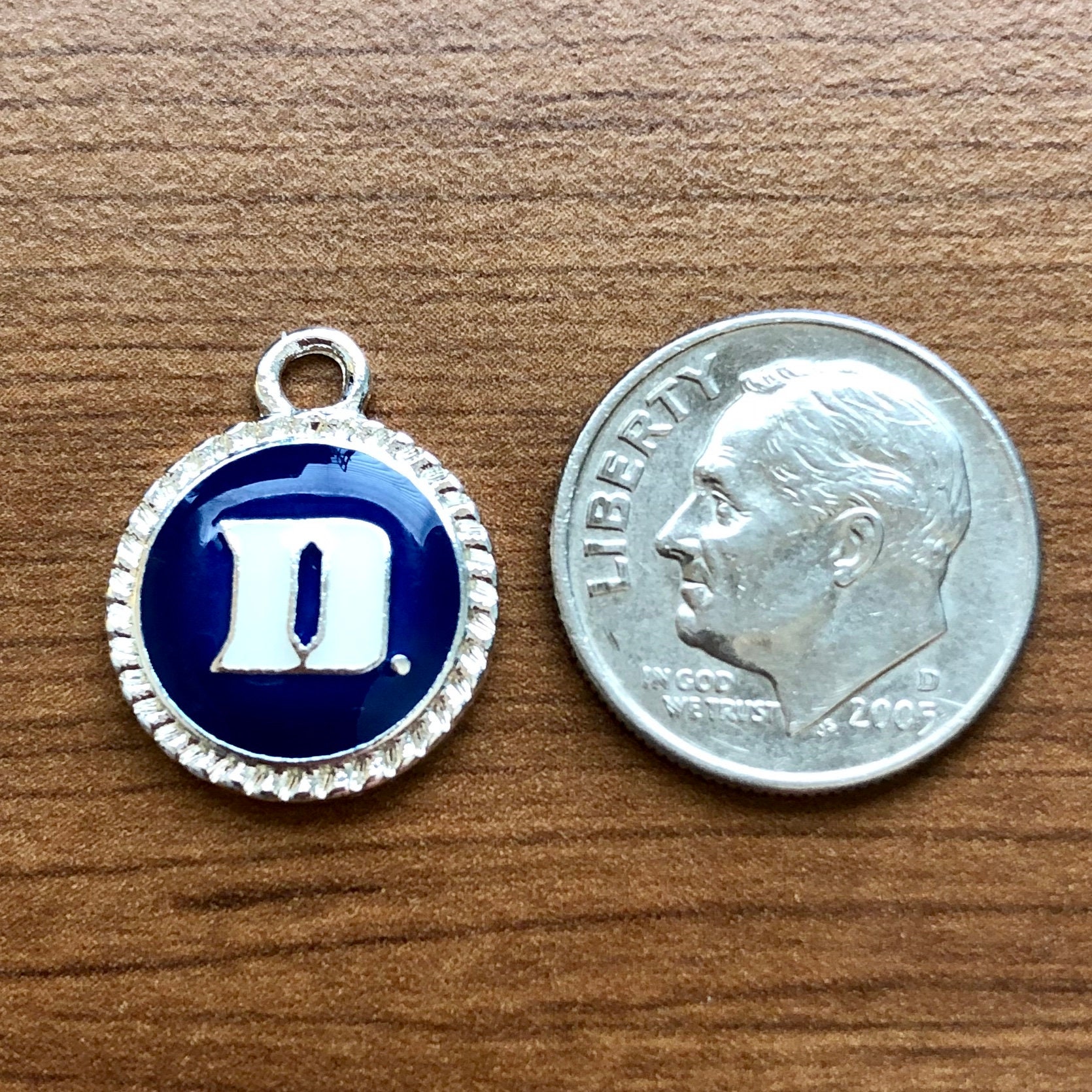 New, Wholesale Lot, Set of 6 MINI Round Enamel Duke University Blue ...