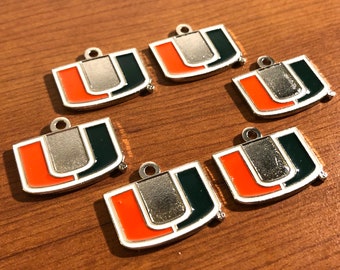 University of Miami Charms - Etsy
