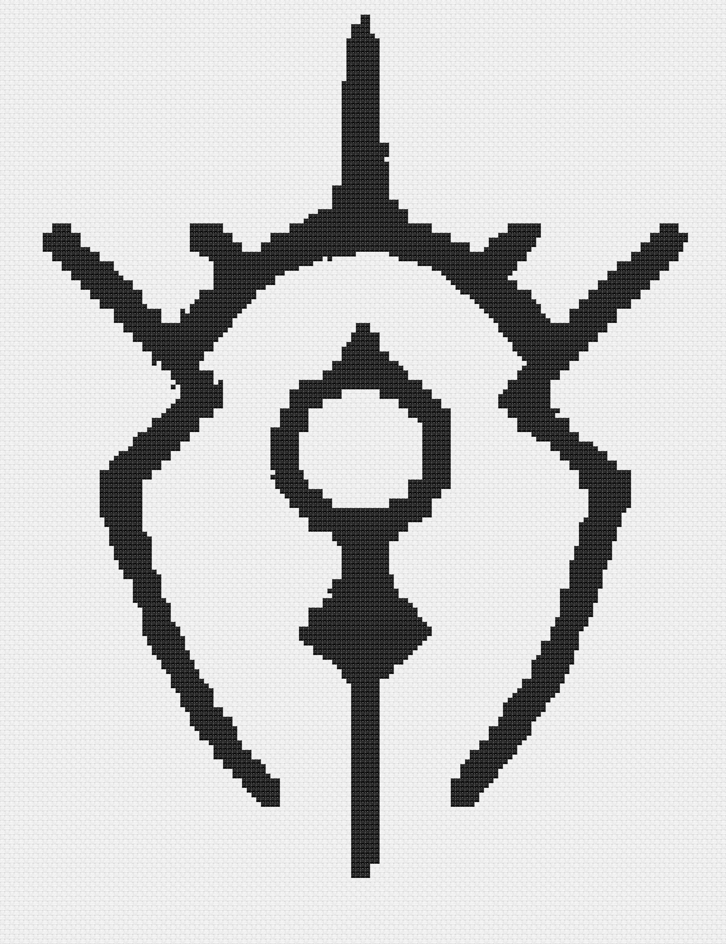 Fraldarius Crest Cross Stitch Pattern - Etsy