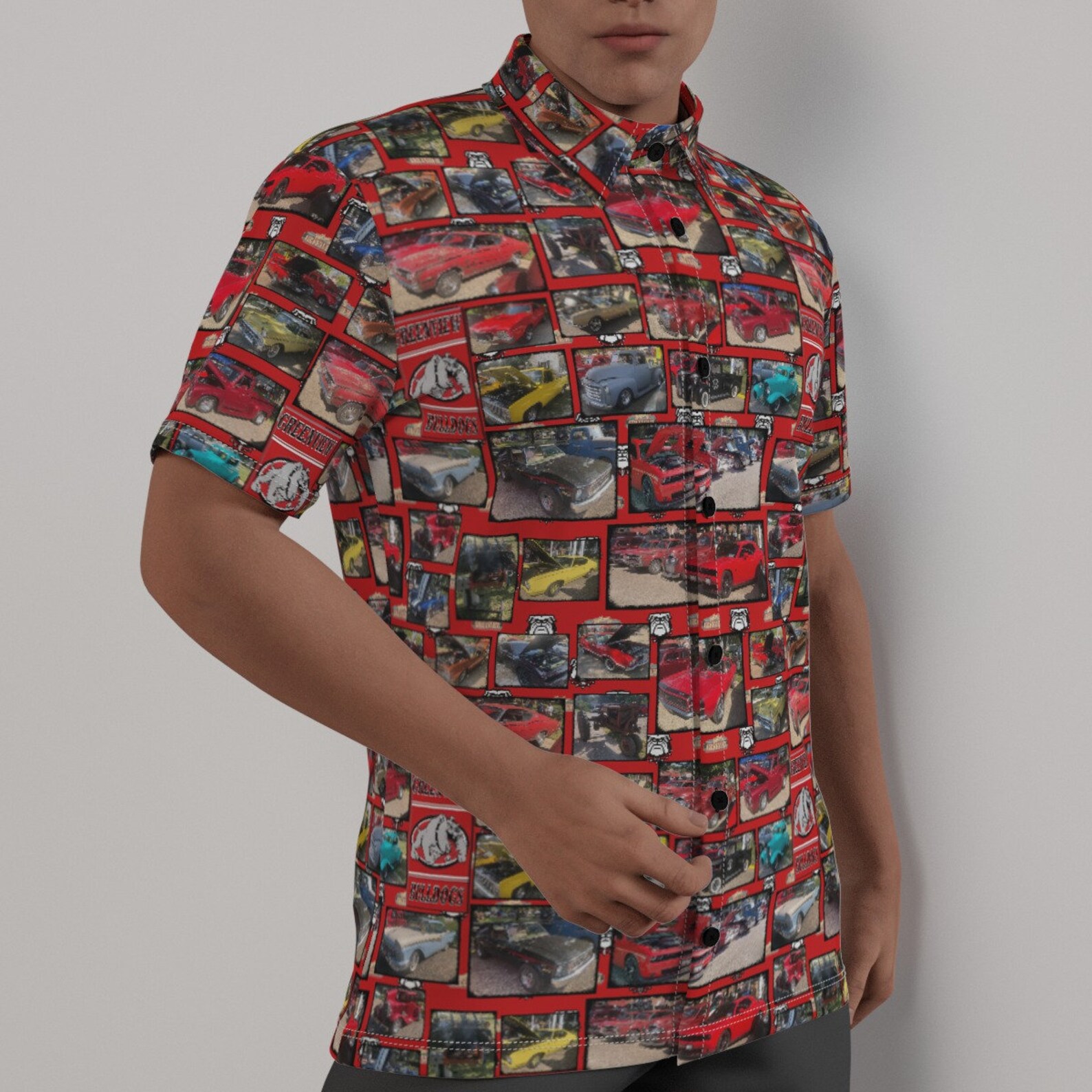 Greenview Labor Day Car Show All-over Print Men's Shirt Button Down ...