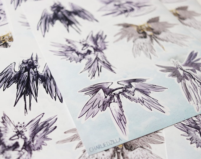 Sticker Sheet: Biblically Accurate Angels I Vinyl, Waterproof Seraphim ...