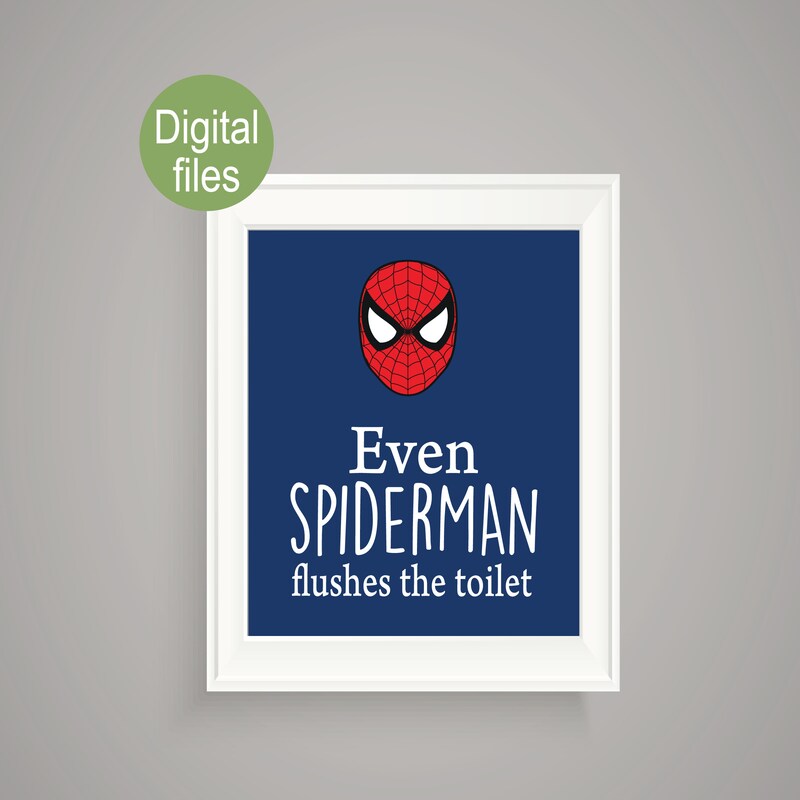 Superhero Bathroom - Etsy