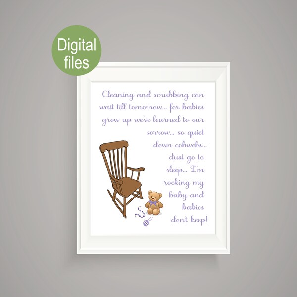 The Cleaning and Scrubbing Poem - Etsy