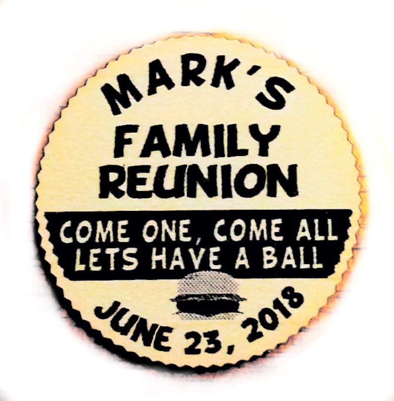 5 Tokens Custom Your Message Birthday, Wedding, Reunions, Party ...