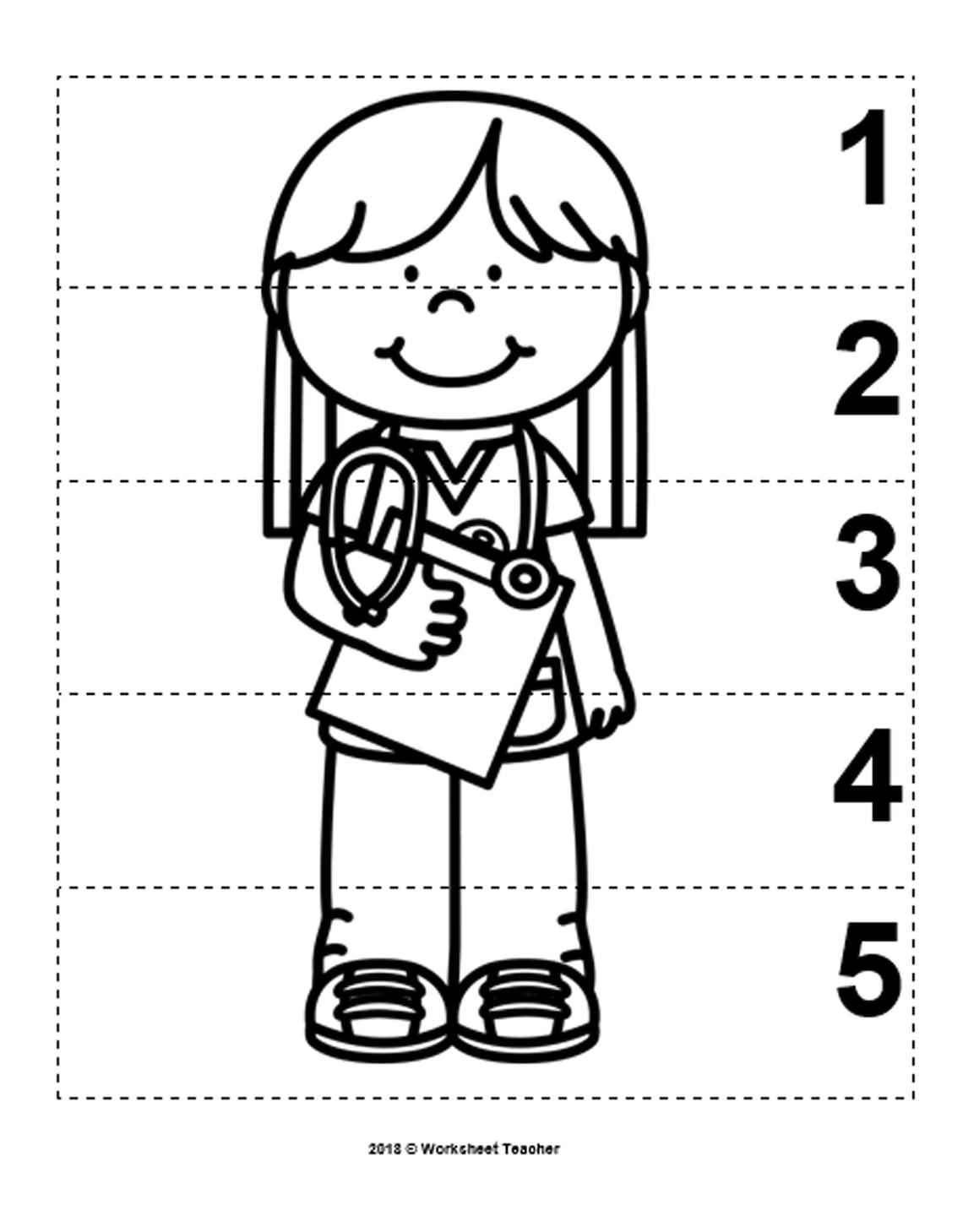 10 Community Helpers Number Sequence 1-5 Preschool Math B&W | Etsy 10 Community Helpers Number Sequence 1-5 Preschool Math B&W | Etsy