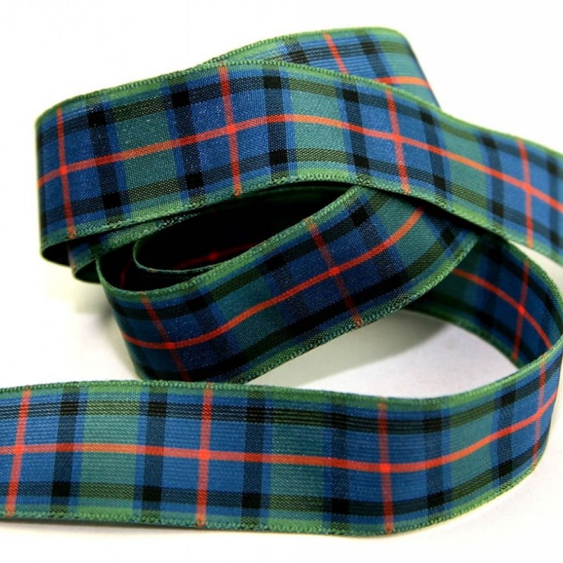 Green Plaid Ribbon - Etsy