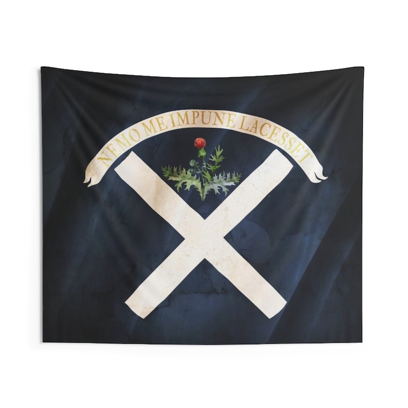 Jacobite Rebellion Flag Wall Hanging in 3 Sizes Based on the | Etsy