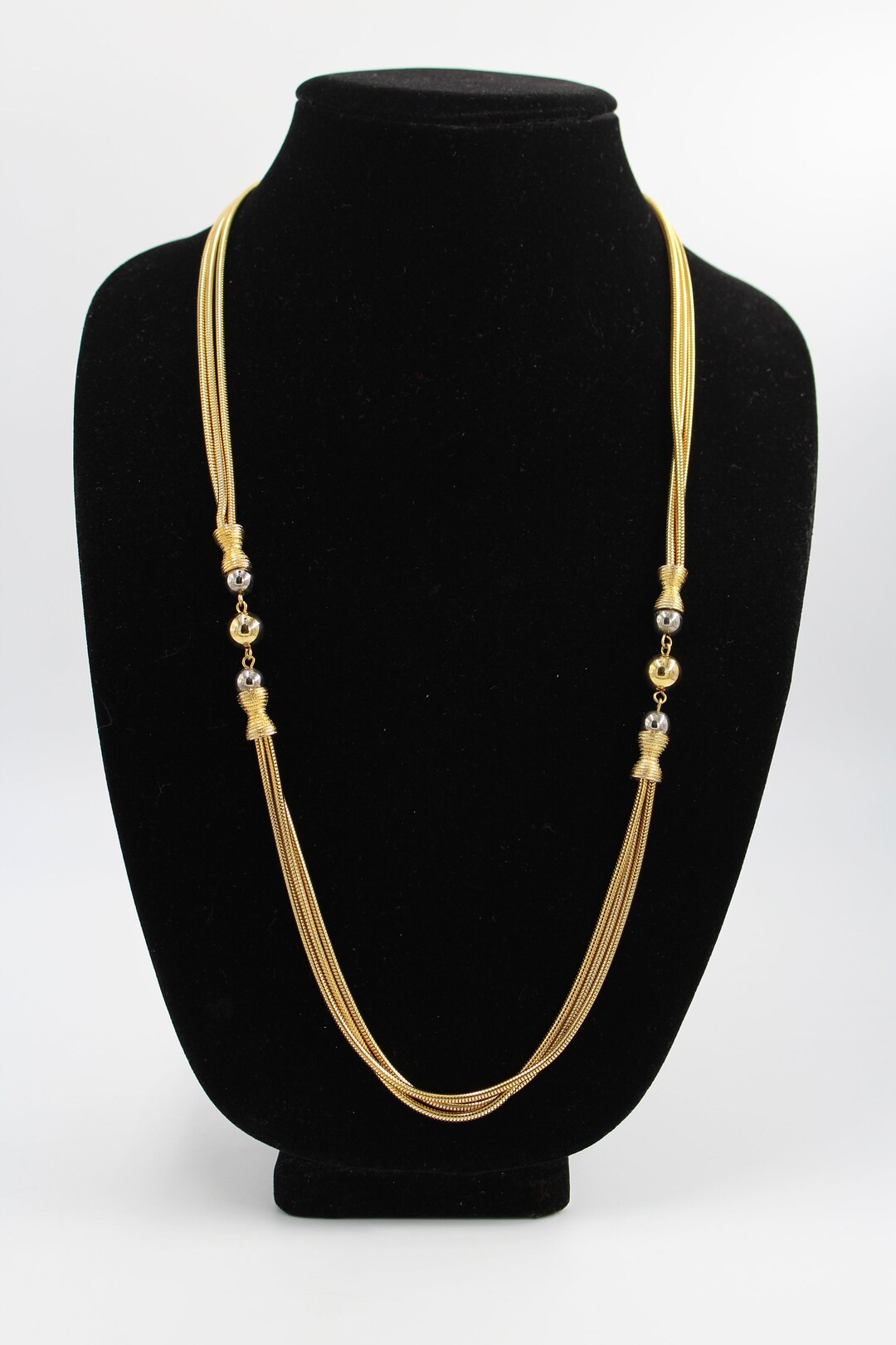 Classy Lei Brand Retro 10k Gold-plated Double Strand Snake Style ...