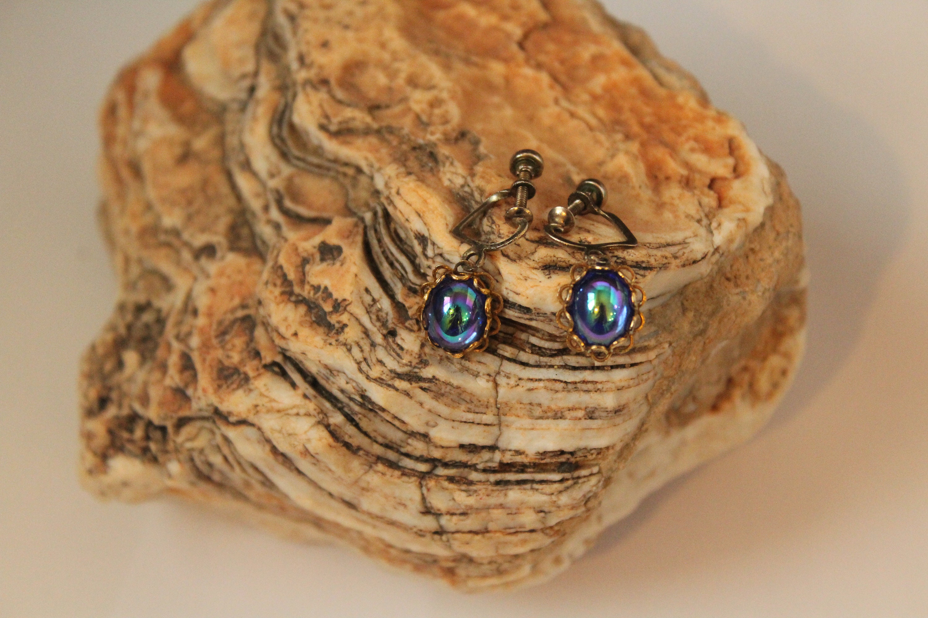 Enchanting Vintage Scarab Dangle Screw Back Earrings - Etsy