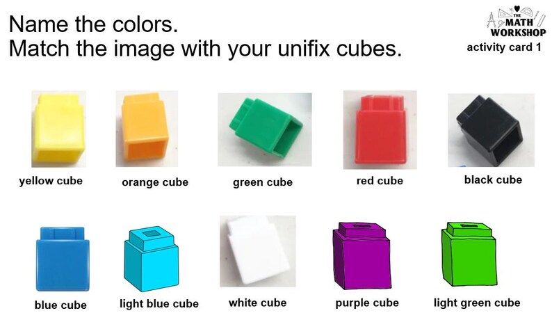 Learning Kit Unifix Cubes Preschool-first Grade - Etsy