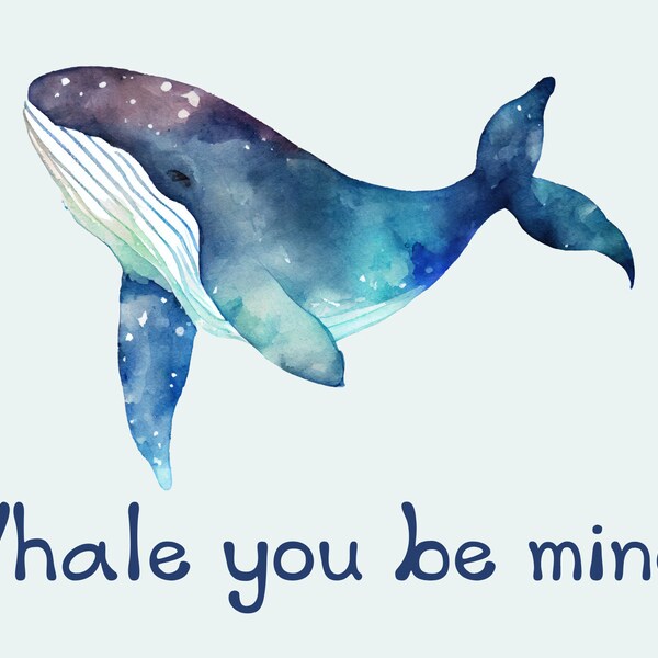 Whale You Be Mine - Etsy