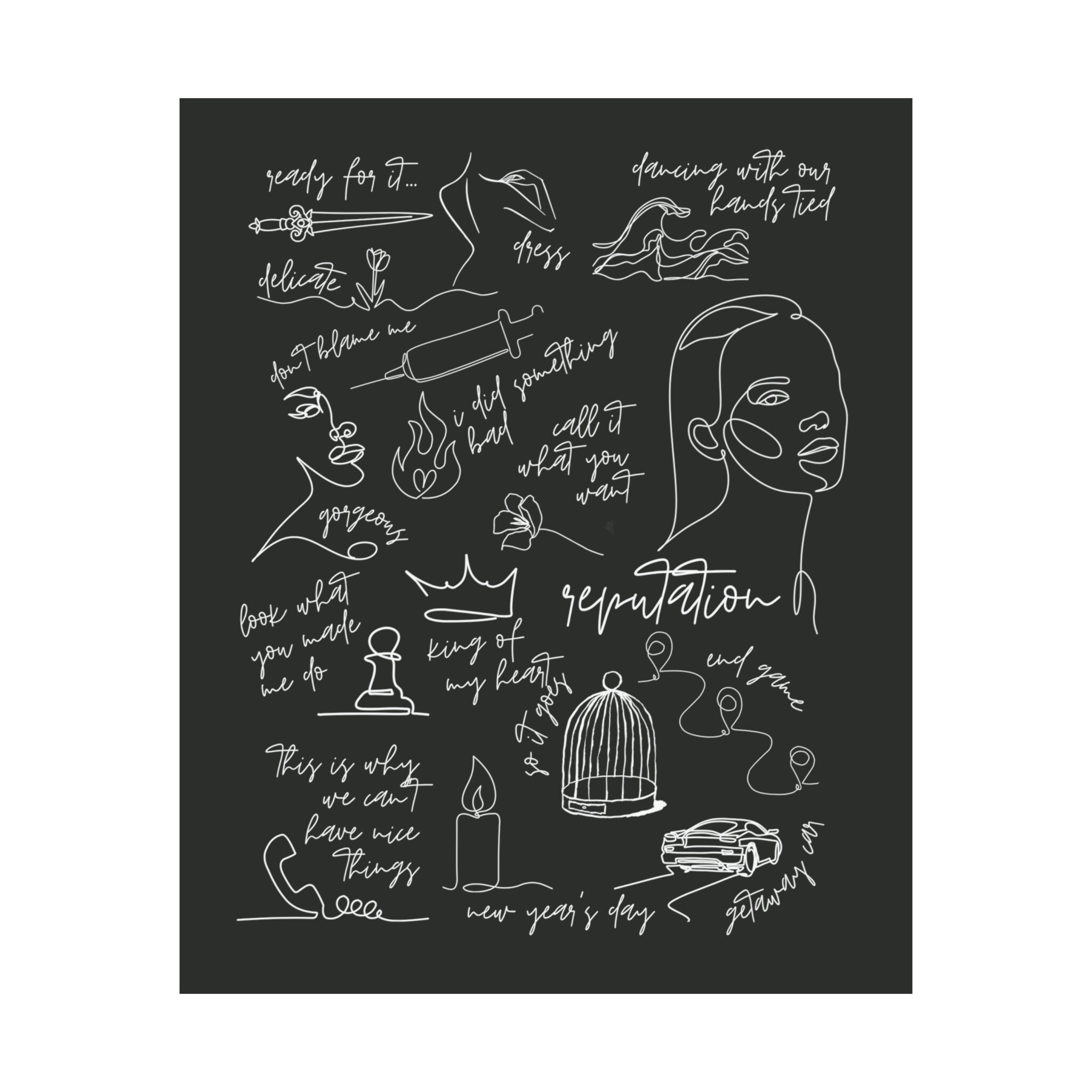 Reputation Era Collage, Reputation Album Tracklist, Reputation Taylor ...