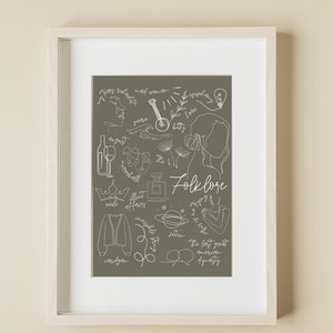 Folklore Era Collage, Folklore Album Tracklist, Folklore Poster, TS ...