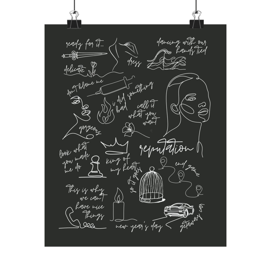 Reputation Era Collage, Reputation Album Tracklist, Reputation Taylor ...