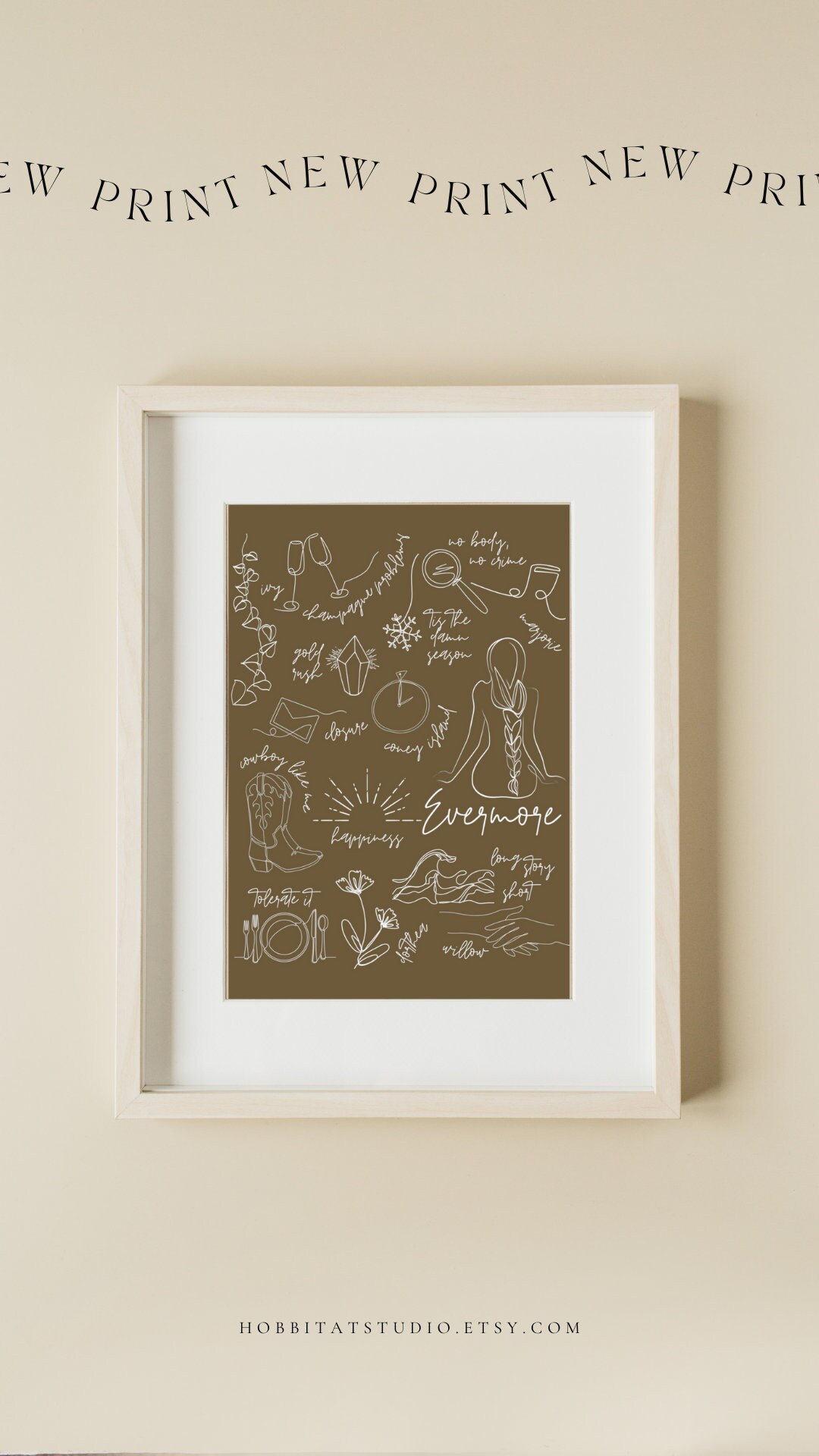 Taylor Eras Poster set of 10, Midnights Album Poster, Evermore Poster ...