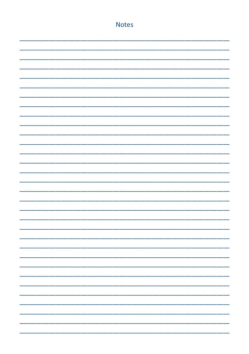 Notebook Paper Student Notebook Back to School Notes Back to School ...