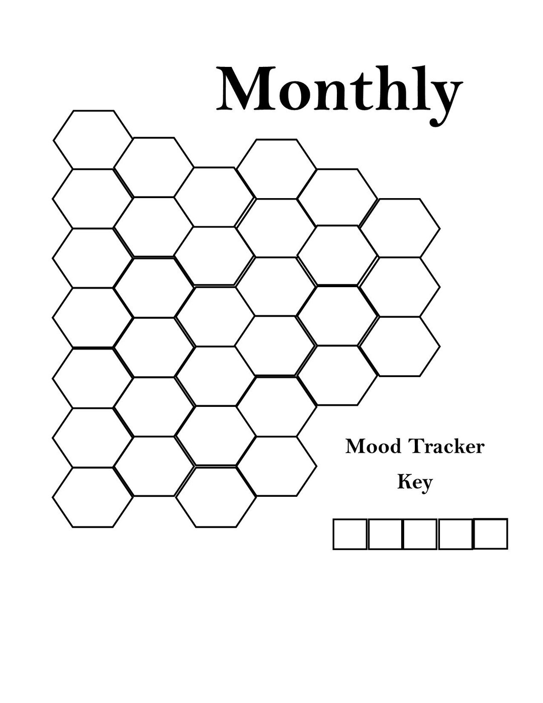 Mood Tracker - Bullet Journal - Bujo Printable - Bujo - Digital ...