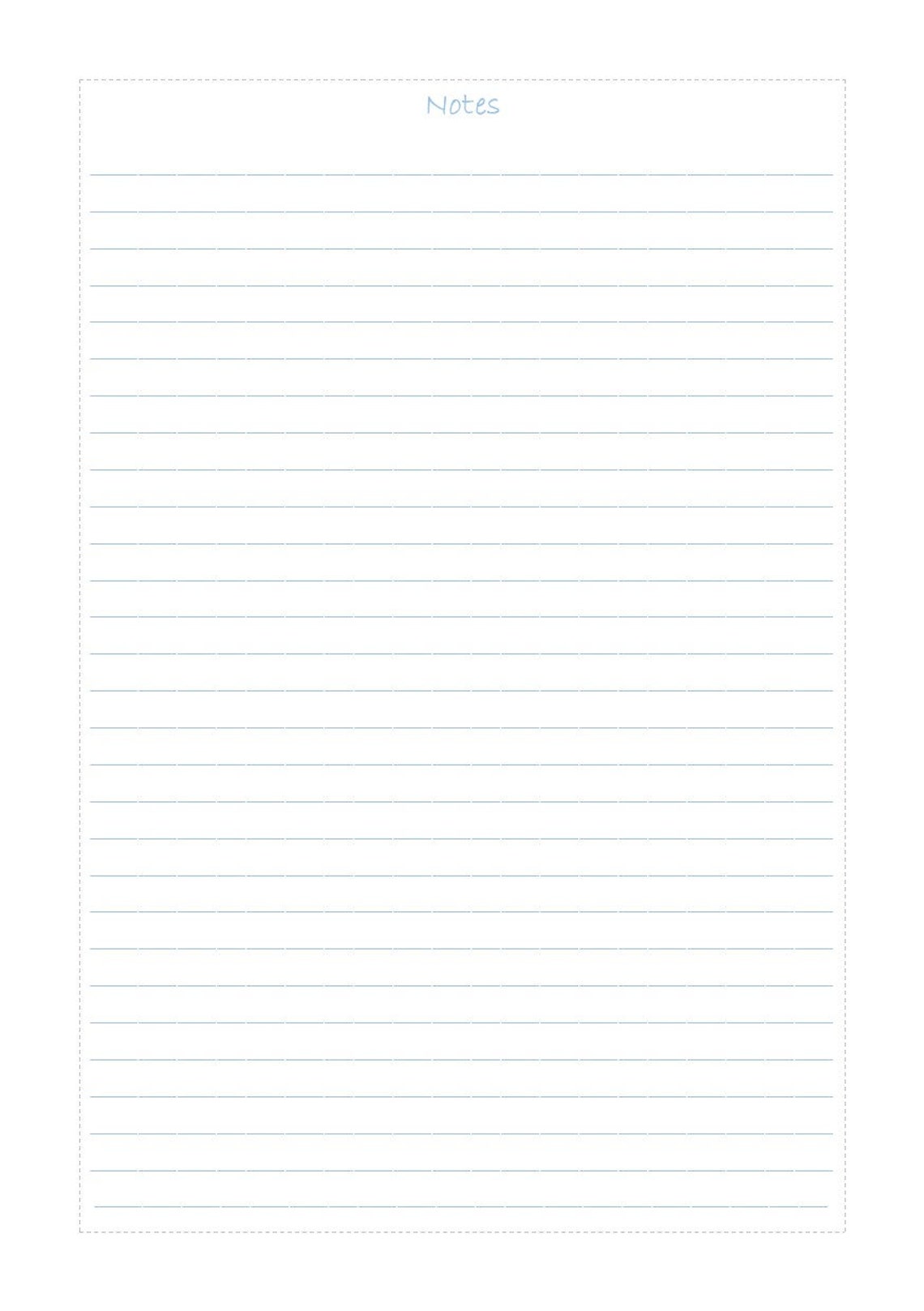 A5 Note Sheet - Note Sheet - Back to School - Student Notebook ...