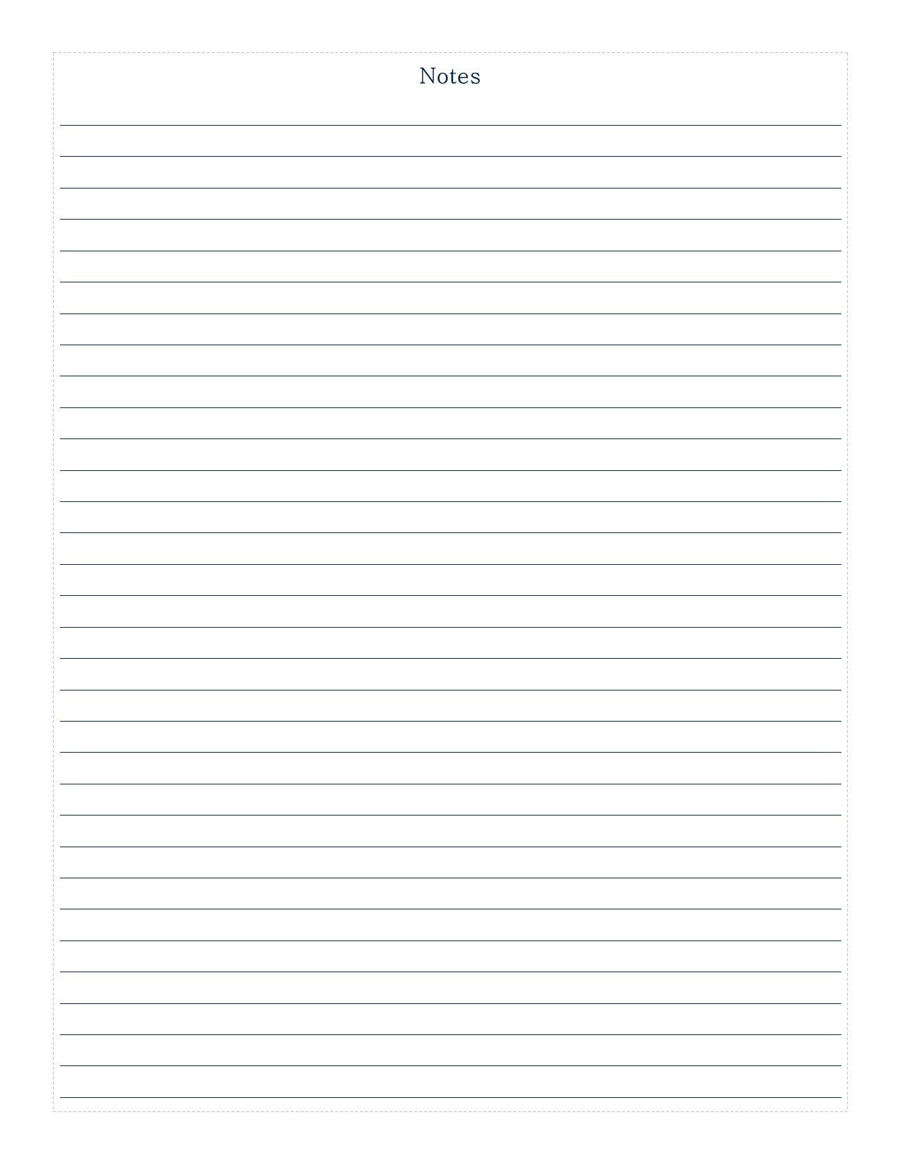 Note Paper - School Paper - Planner Paper - Student Notes - Digital ...