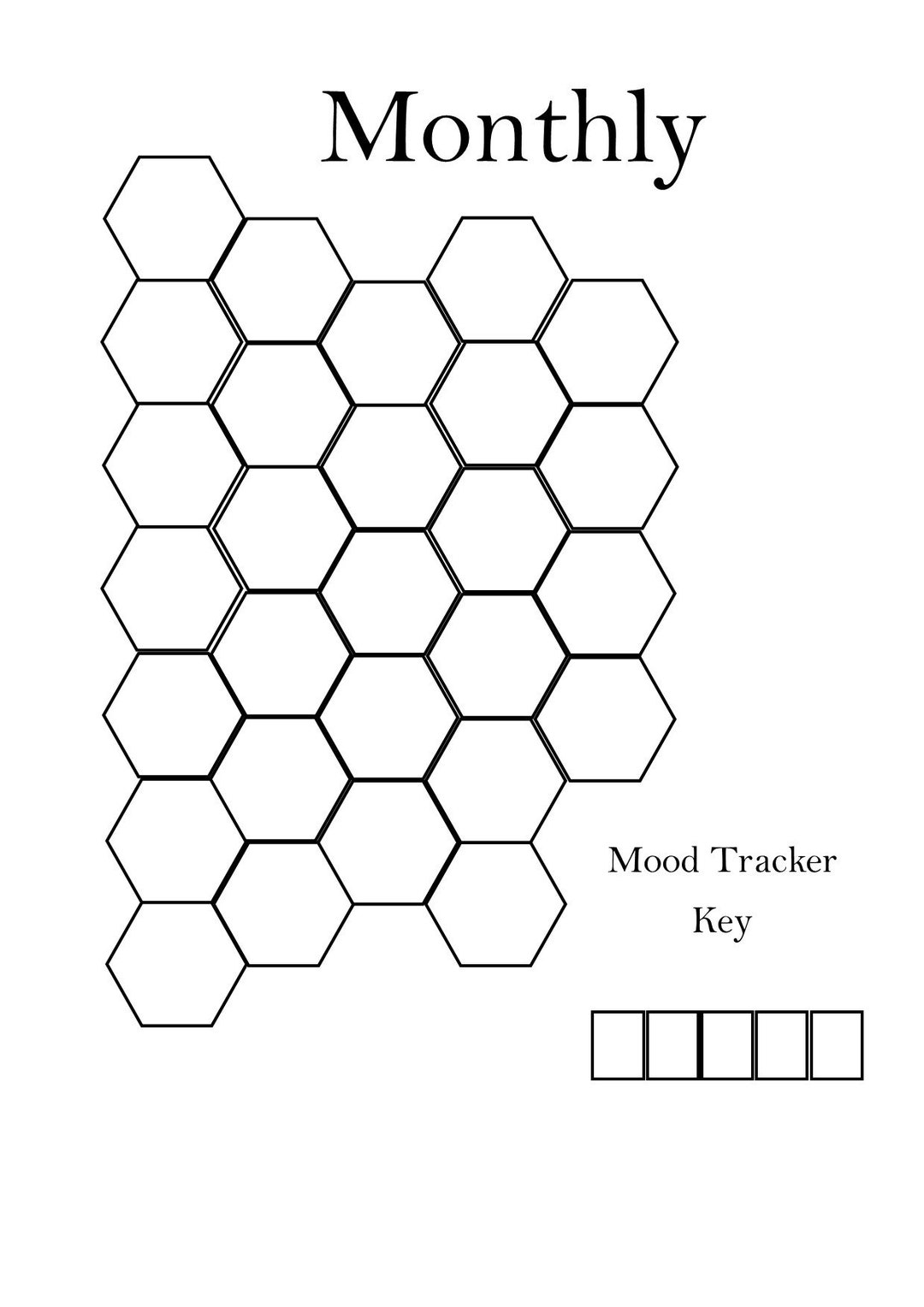 Mood Tracker Bullet Journal Printable Bujo Planner Printable Digital ...