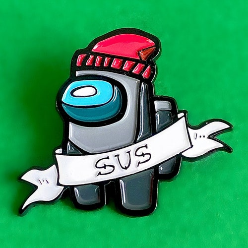 Among Us Inspired Sus Soft Enamel Pin | Etsy