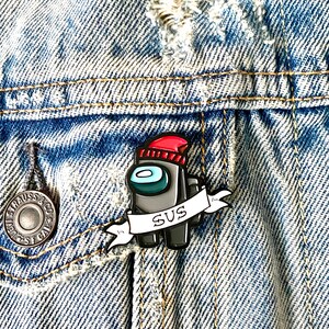 Among Us Inspired Sus Soft Enamel Pin - Etsy