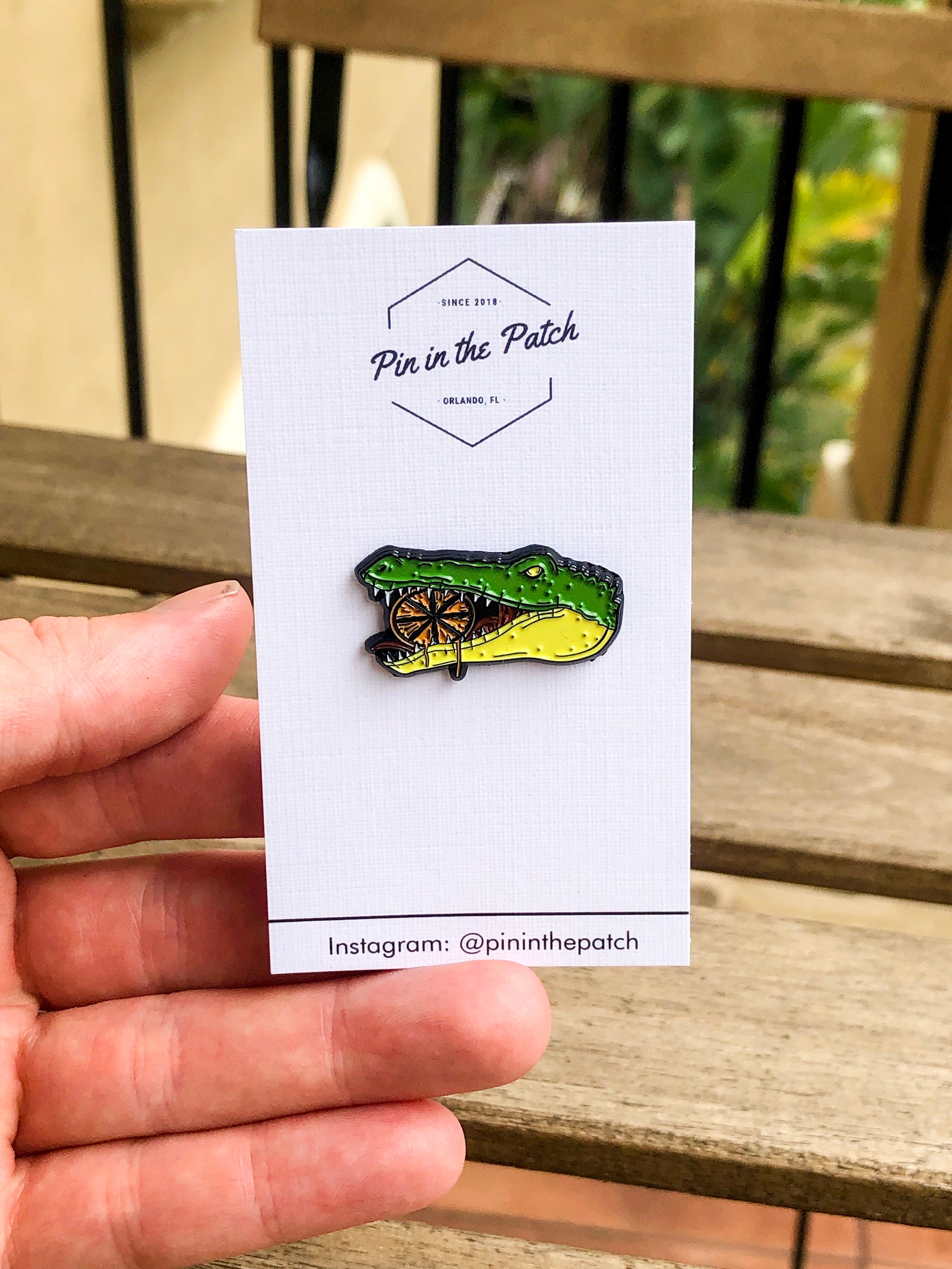 Alligator Enamel Pin - Gator Lapel Pin, Animal Jewelry, Florida Man - Etsy
