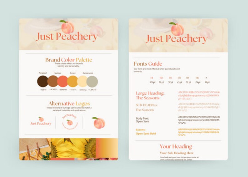 Summer Inspired Canva Branding Kit Template - Etsy